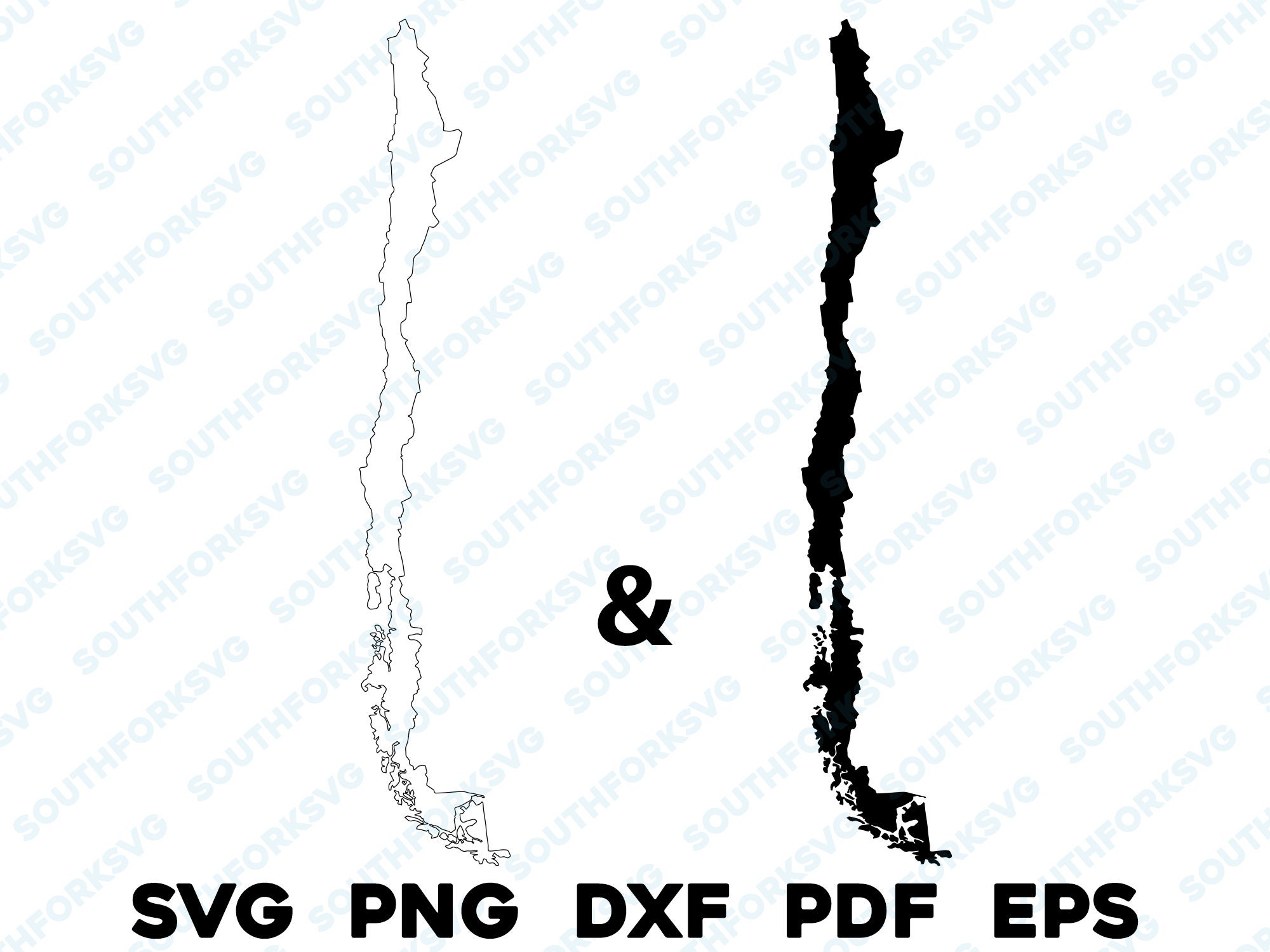 Chile País Silueta & Contorno Formas svg png dxf pdf eps vector diseño ...
