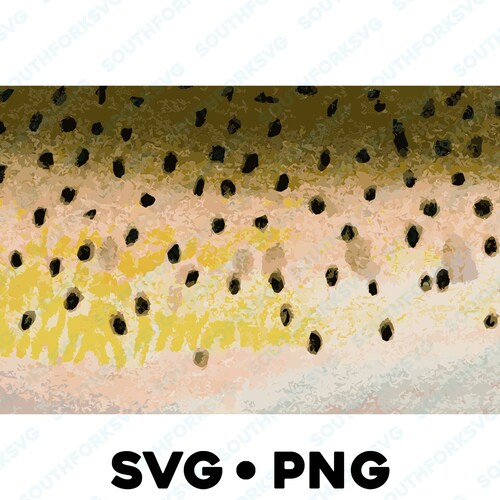 Brook Trout Skin Pattern SVG PNG Vector Transparent Cricut - Etsy