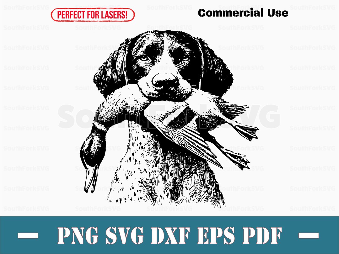 German Shorthaired Pointer Duck Hunting Dog Svg Png Dxf Eps Pdf ...