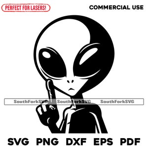 Alien Shh Secret Svg Png Dxf Pdf Eps | Vector Graphic Design Cut Print ...