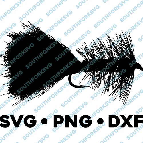 Fly Fishing Pattern Lure SVG PNG DXF Bundle Dry Nymph Streamer - Etsy