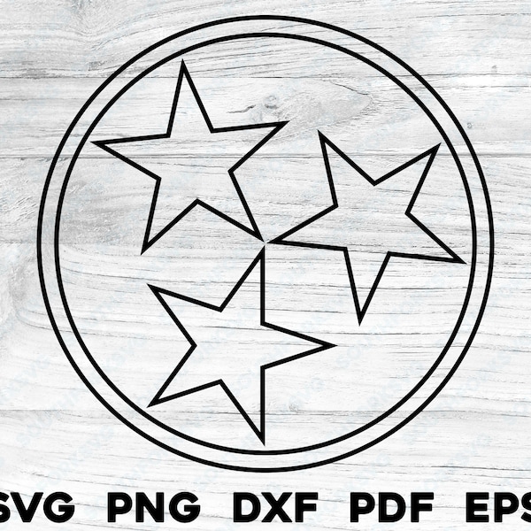 Tennessee Tristar Svg - Etsy