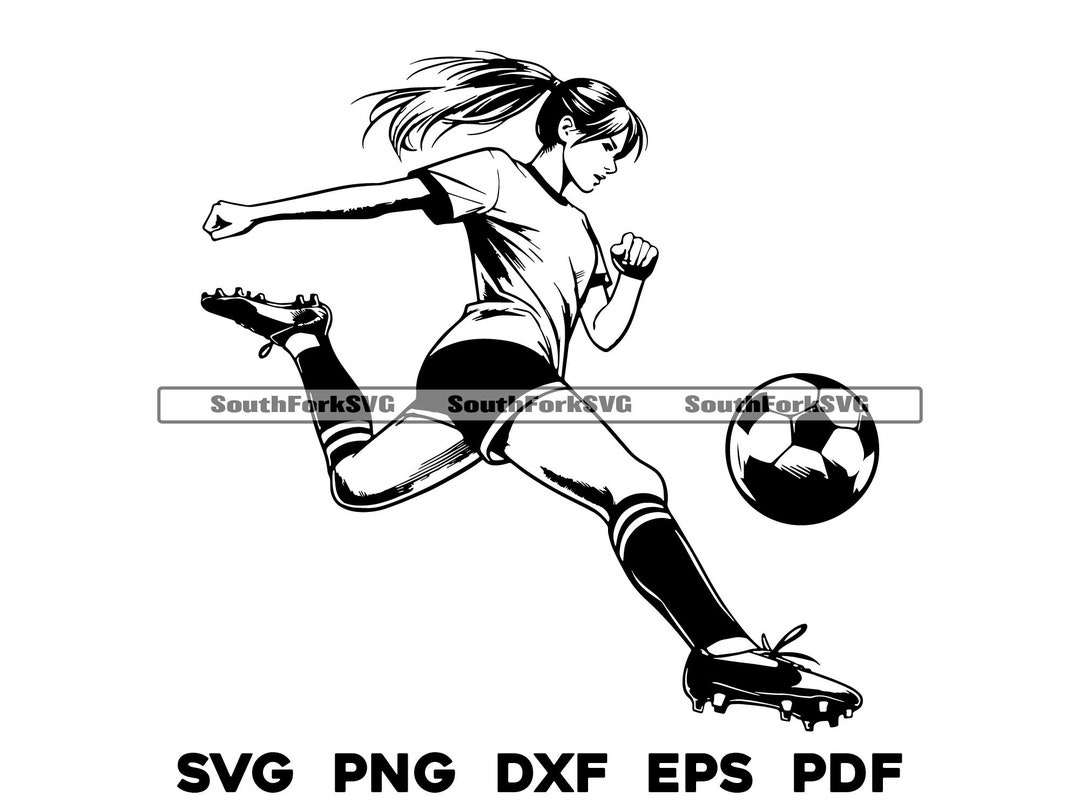 Soccer Player Design Files | Svg Png Dxf Eps Pdf | Transparent Graphic ...