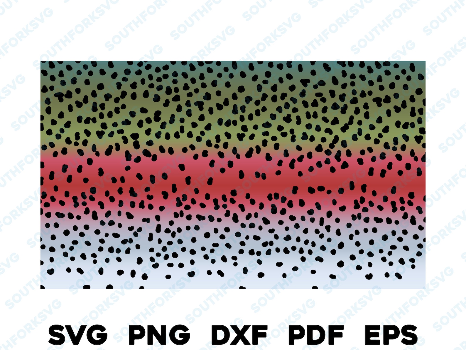 Rainbow Trout Skin Pattern Svg Png Dxf Eps Pdf Cutthroat Brook Brown ...