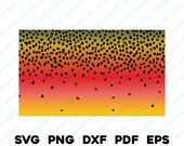 Cutthroat Trout Skin Pattern Svg Png Dxf Eps Pdf Rainbow Brook - Etsy