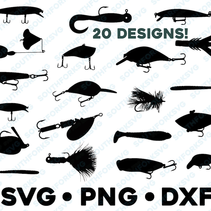 Fishing Lure Svg - Etsy