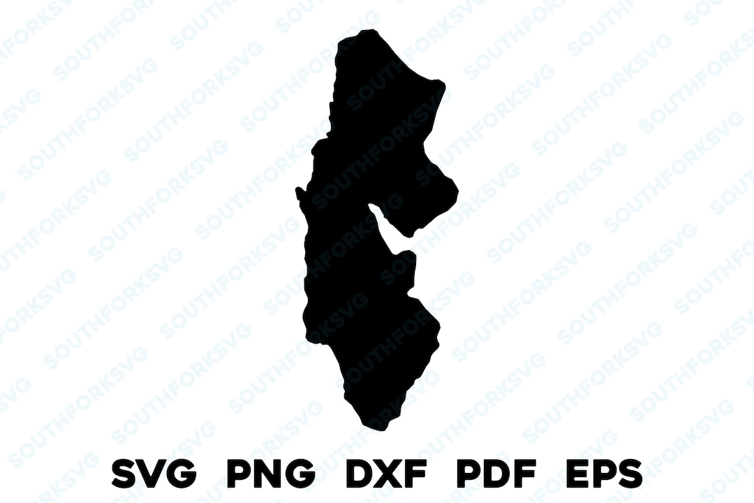 Lake Goodwin Washington Map Shape Outline Silhouette Svg Png Dxf Pdf ...
