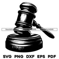 Gavel, Hammer Symbol Icon Svg, Png, Jpg, Eps, Pdf, Clipart, Vector - Etsy