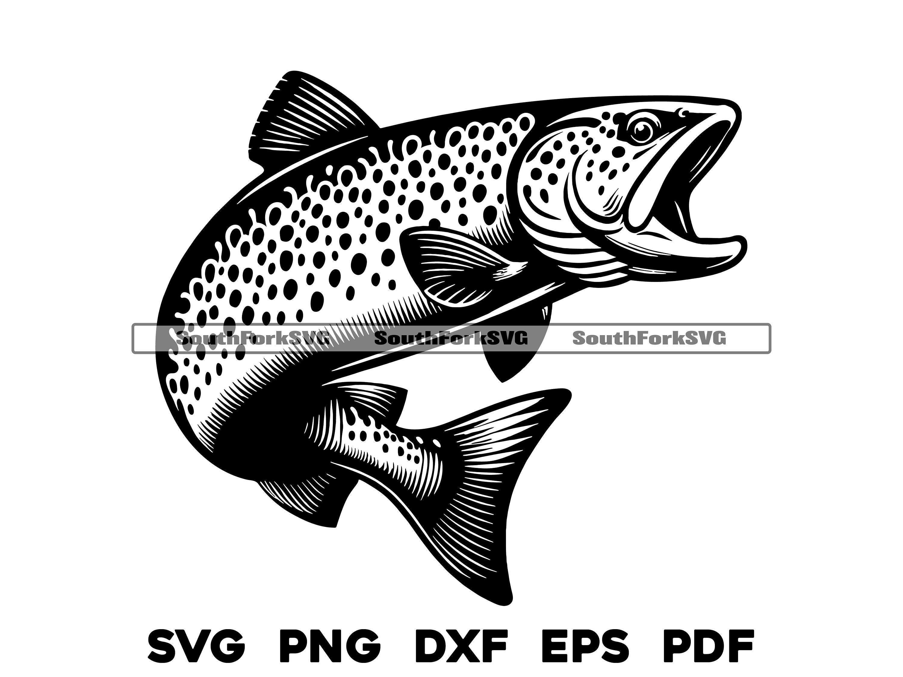 Brown Trout Silhouette