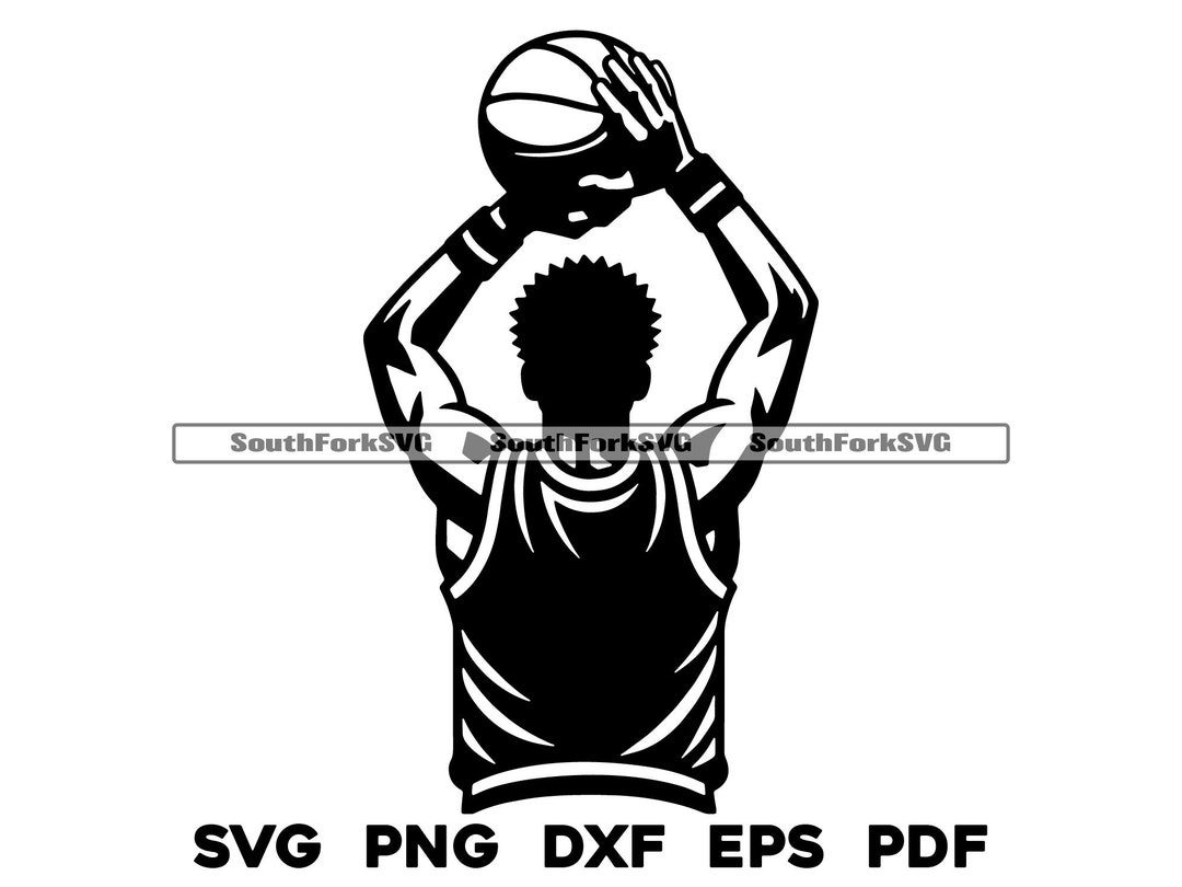Basketball Player Svg Png Dxf Eps Pdf | Transparent Graphic Design Cut ...