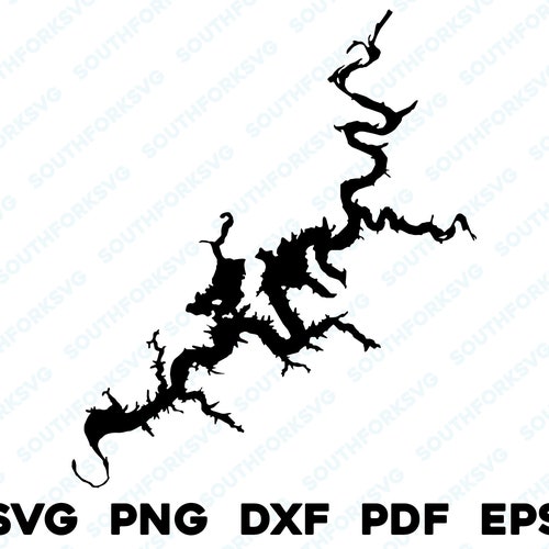 Lake Norman North Carolina Map Shape Silhouette Svg Png Dxf - Etsy