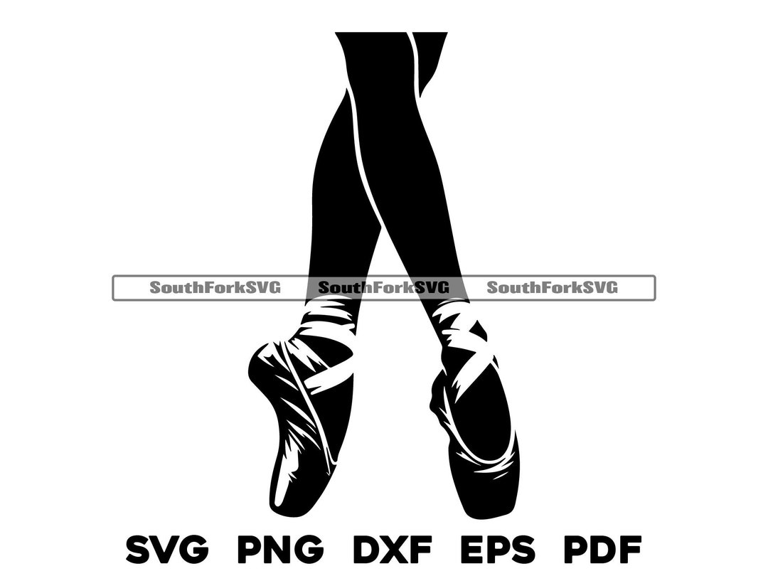 Ballet Shoes, Ballerina Svg Png Dxf Eps Pdf | Laser Engrave Cut Print ...