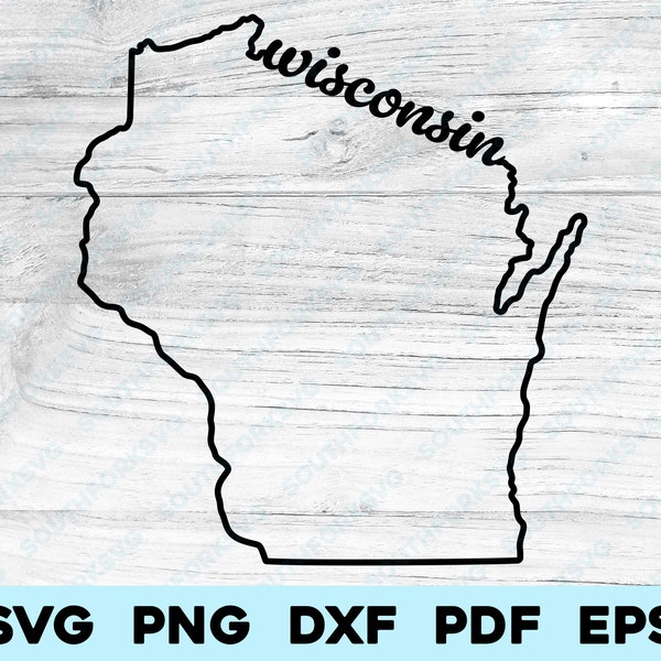 Wisconsin Home Svg - Etsy