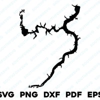 Freeman Lake Indiana Map Shape Outline Silhouette Svg Png Dxf Pdf Eps ...