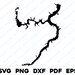 Tar River Reservoir North Carolina Map Shape Outline Silhouette Svg Png ...