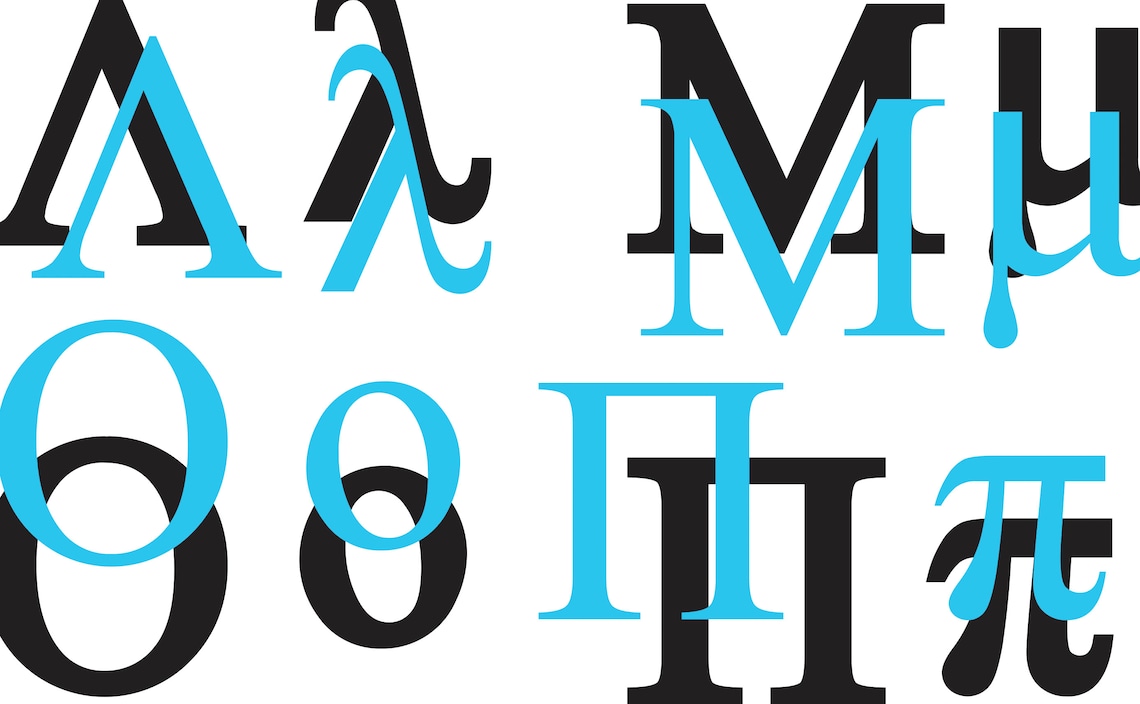 Greek Letters Alphabet Layered by Color SVG PNG DXF Bundle - Etsy