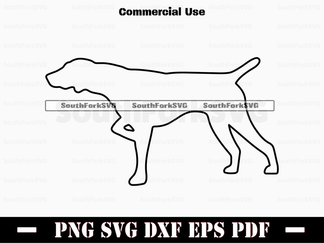 Bird Dog Pointing Outline Svg Png Dxf Eps Pdf | Vector Graphic Cut ...