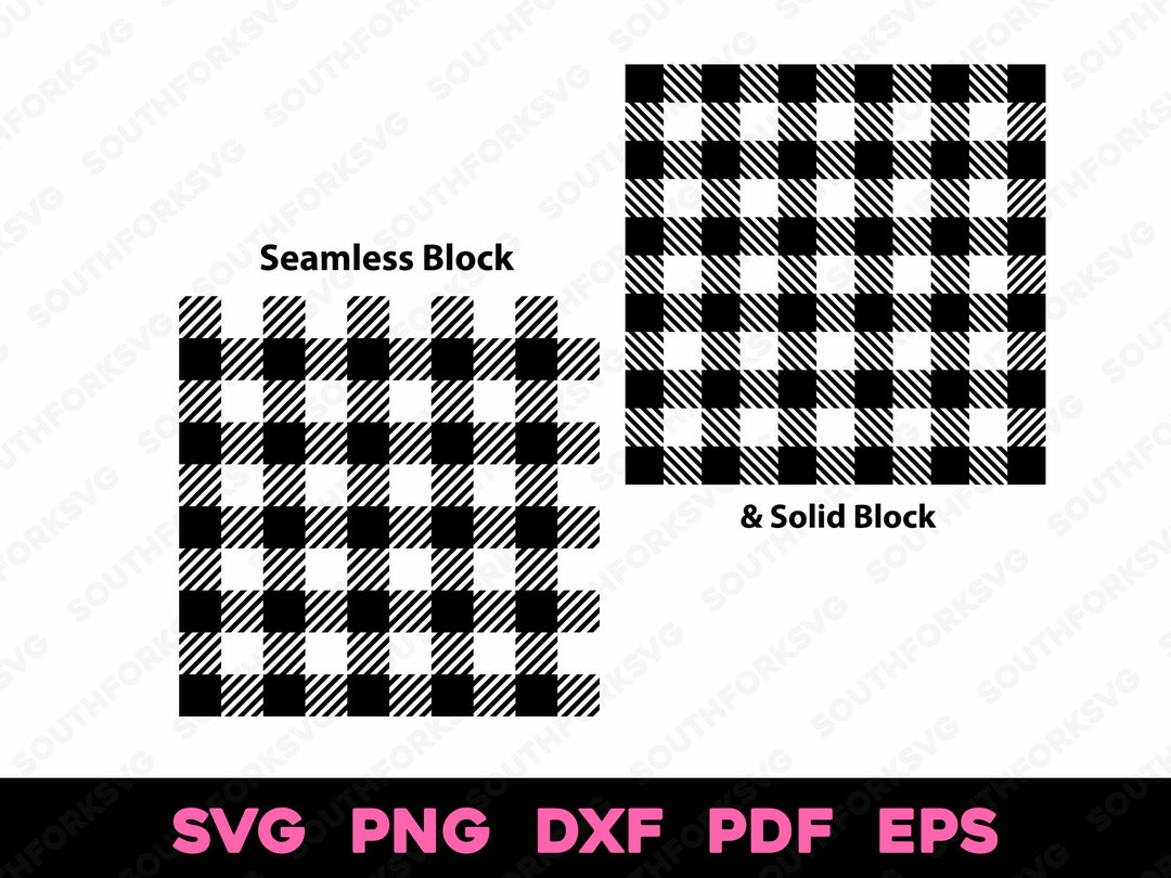 Buffalo Plaid Seamless Pattern | Svg Png Dxf Eps Pdf | Vector Graphic ...