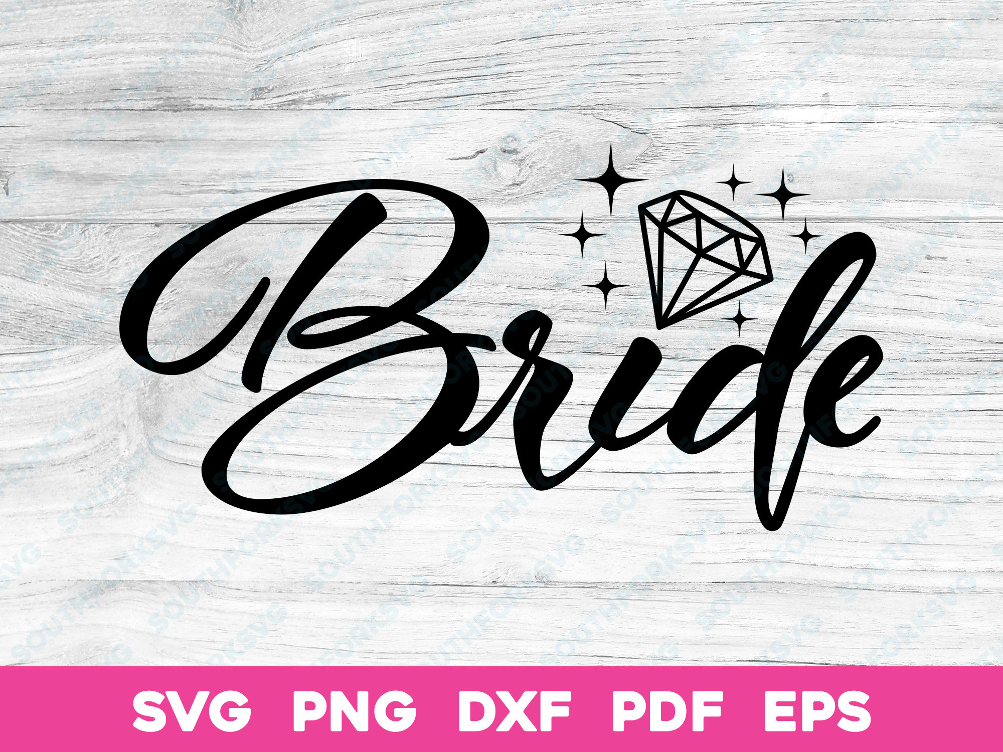 Bride Diamond Cursive Font / svg png dxf eps pdf / Boda vector - Etsy ...