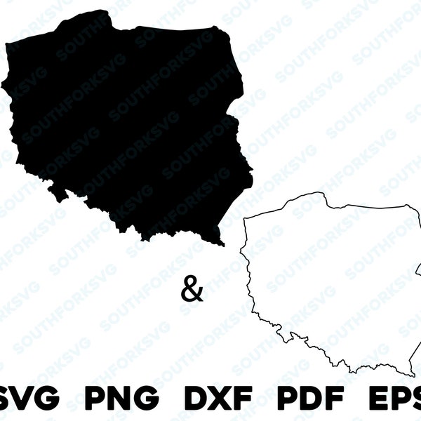 Poland Map Svg - Etsy