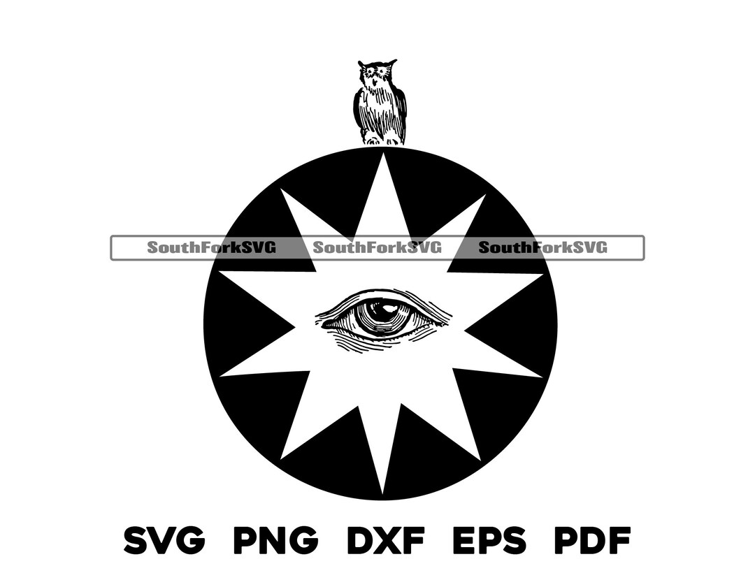 All Seeing Eye Design Svg Png Dxf Eps Pdf Laser Engrave Cnc Cut Print ...