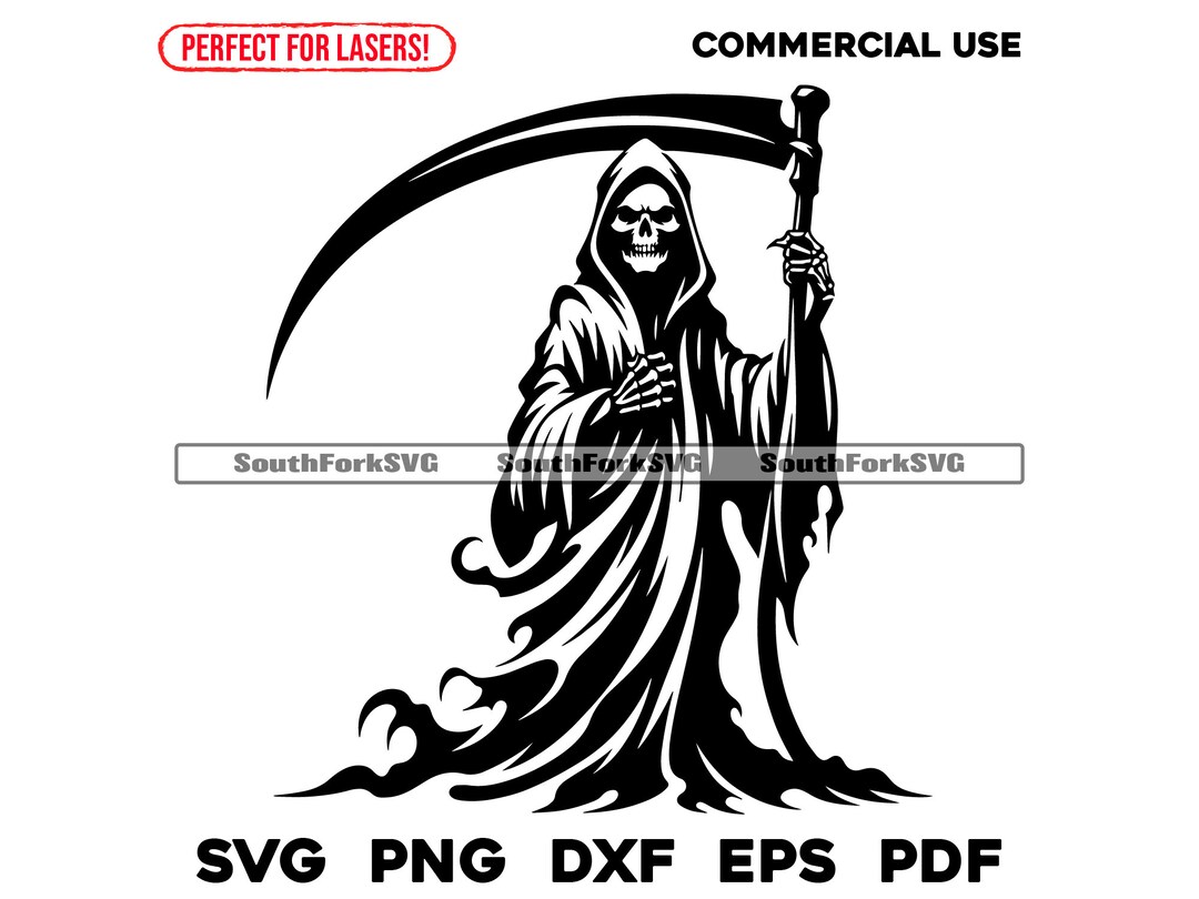 Grim Reaper Design | Svg Png Dxf Eps Pdf | Vector Graphic Design Cut ...