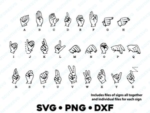 American Sign Language Svg ASL Svg Sign Language Hand Sign - Etsy Canada