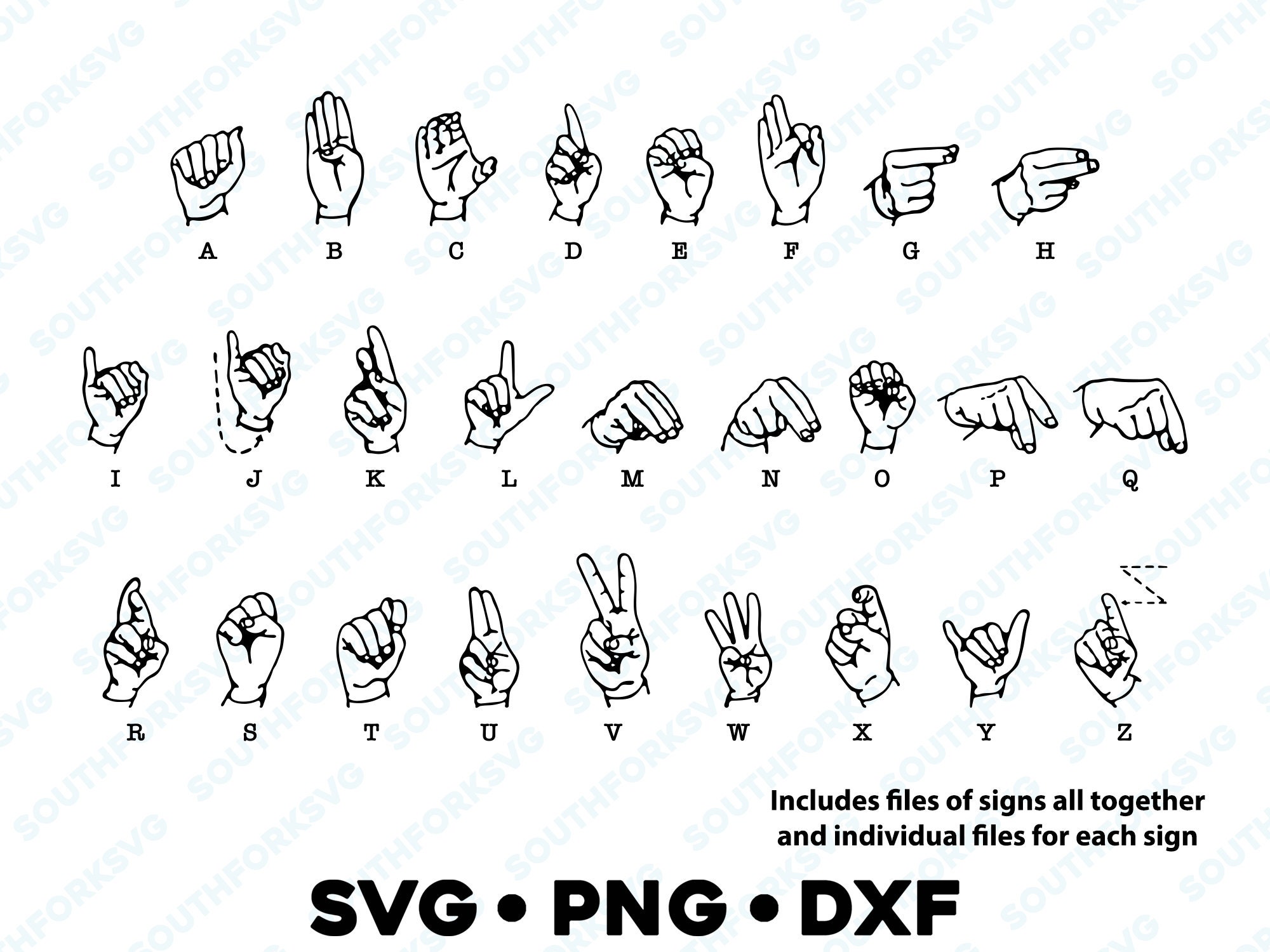 Gang Signs Alphabet Hands