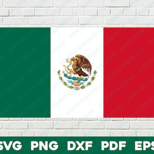 Mexico National Flag Svg Png Dxf Eps Pdf Vector Graphic Design Digital ...