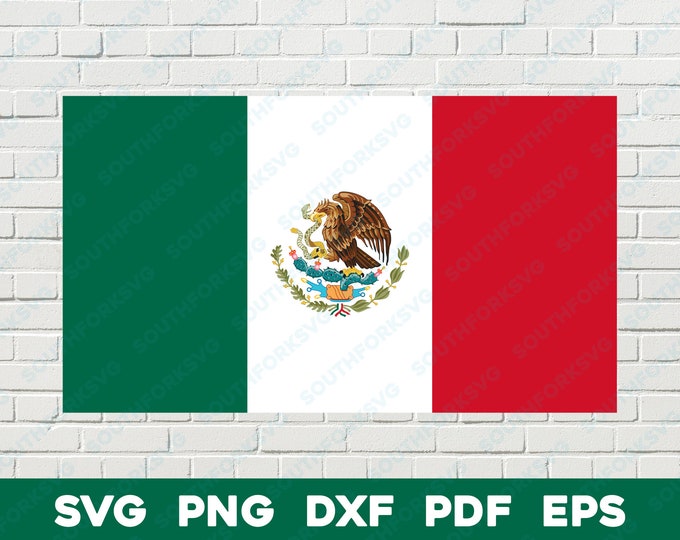 Mexican Flag Svg Layered, Mexico Flag Svg, Mexican Flag Cricut, Mexico ...