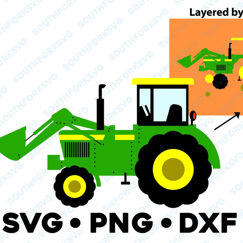 John Deere Tractor Svg - Etsy