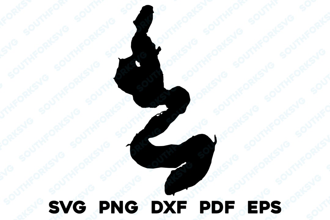 Lake Freeman Indiana Map Shape Outline Silhouette Svg Png Dxf Pdf Eps ...