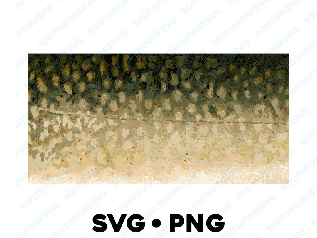 Lake Trout Char Skin Pattern SVG PNG DXF Rainbow Brook Brown Trout Bass ...