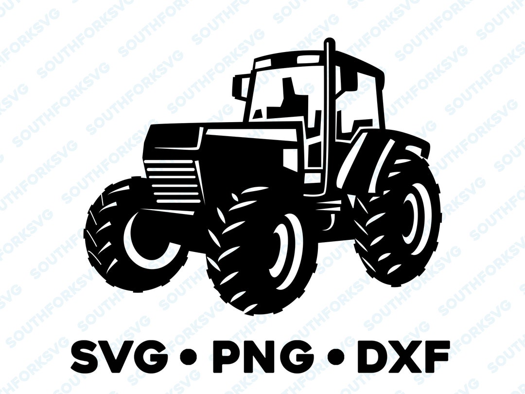 Tractor Farming SVG PNG DXF Clipart Transparent Vector Graphic Design ...