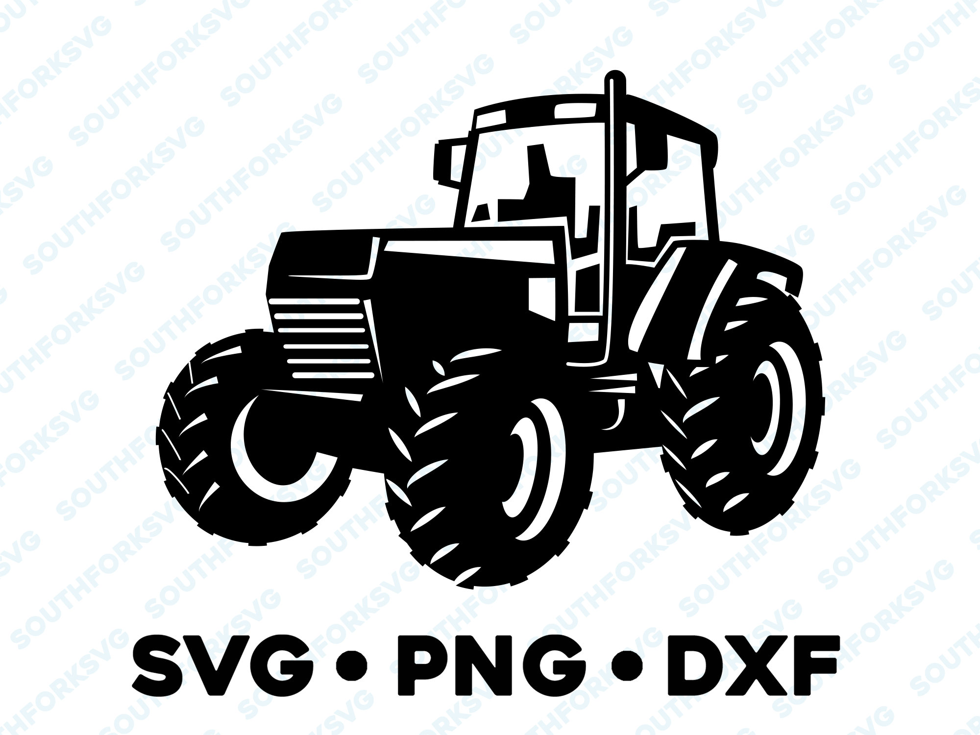 Tractor Farming SVG PNG DXF Clipart Transparent Vector Graphic Design ...