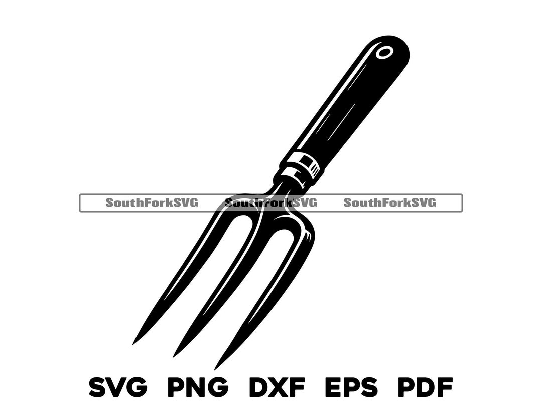 Gardening Fork Design Files Svg Png Dxf Eps Pdf Transparent Vector ...