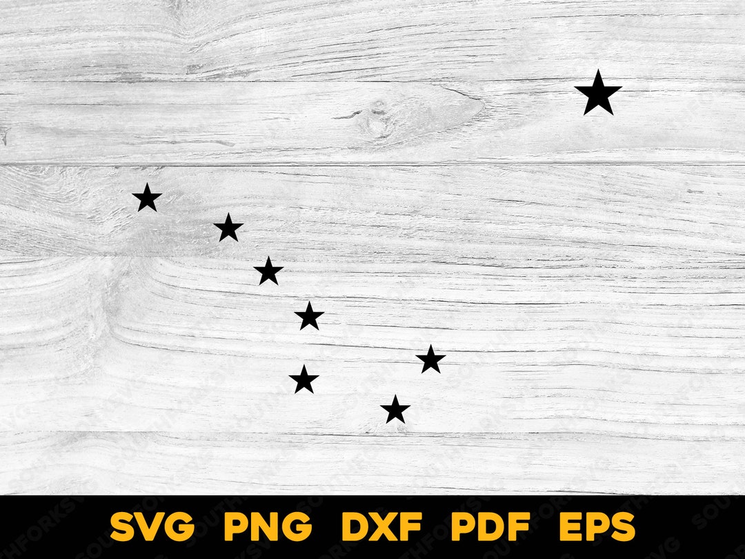 Alaska State Flag Stars | Svg Png Dxf Eps Pdf | Vector Graphic Design ...