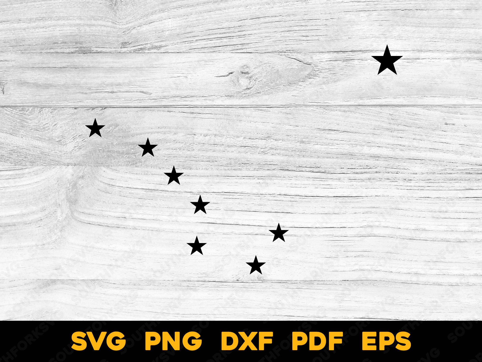 Alaska State Flag Stars Svg Png Dxf Eps Pdf Vector Graphic - Etsy