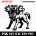 Cerberus Three Headed Dog Svg Png Dxf Eps Pdf Files | Cut Print Laser ...
