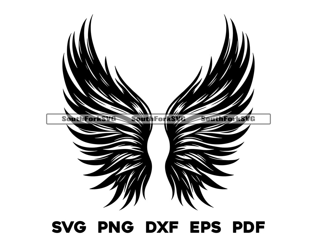 Angel Wings Design | Svg Png Dxf Pdf Eps | Vector Graphic Design Cut ...