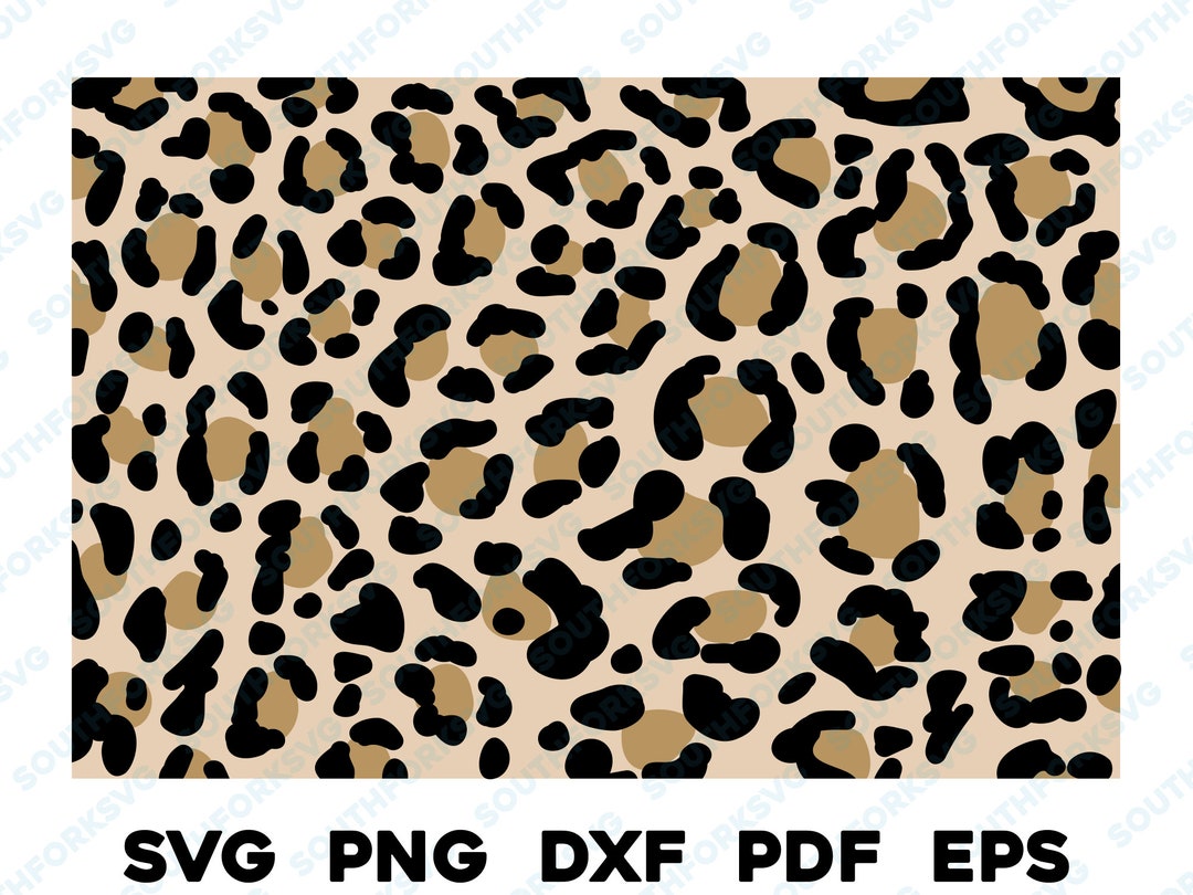 Jaguar Animal Print Skin Pattern Layered by Color Svg Png Dxf Eps Pdf ...