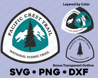 Pacific Crest Trail / Vintage Travel Poster / Retro Wall Art / - Etsy