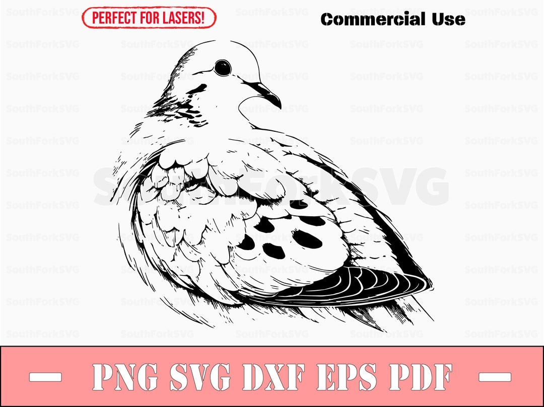 Mourning Dove Svg Png Dxf Eps Pdf | Vector Graphic Design Cut Print Dye ...