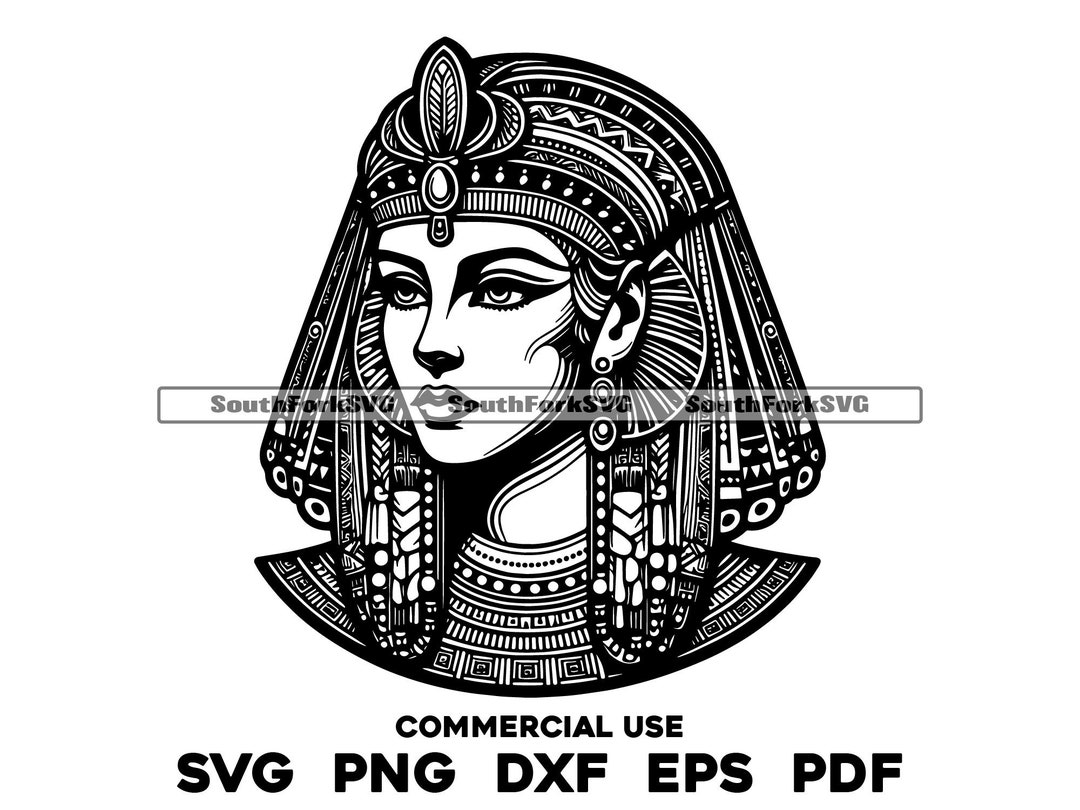 Cleopatra Svg Png Dxf Eps Pdf | Vector Graphic Design Cut Print Dye Sub ...