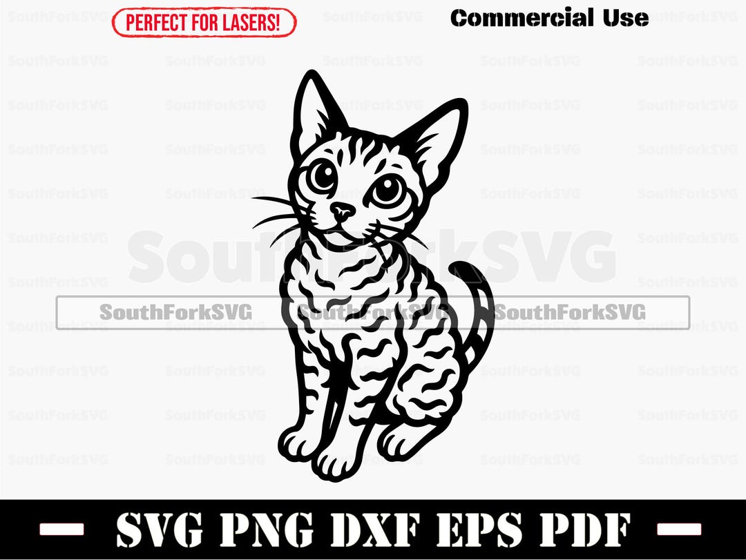 Cornish Rex Cat Begging Svg Png Dxf Eps Pdf | Vector Graphic Cut Print ...