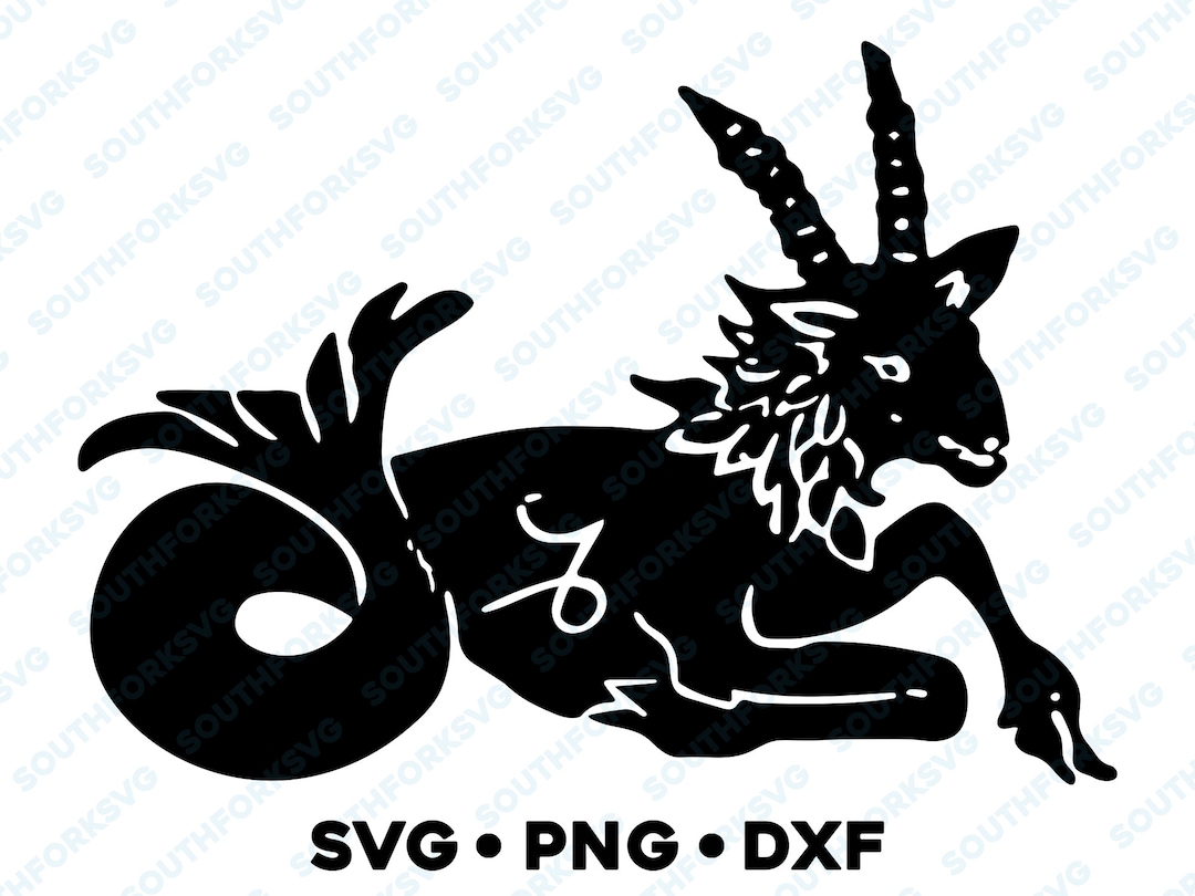 Vintage Steinbock Sternzeichen SVG PNG DXF Plotterdatei - Etsy.de