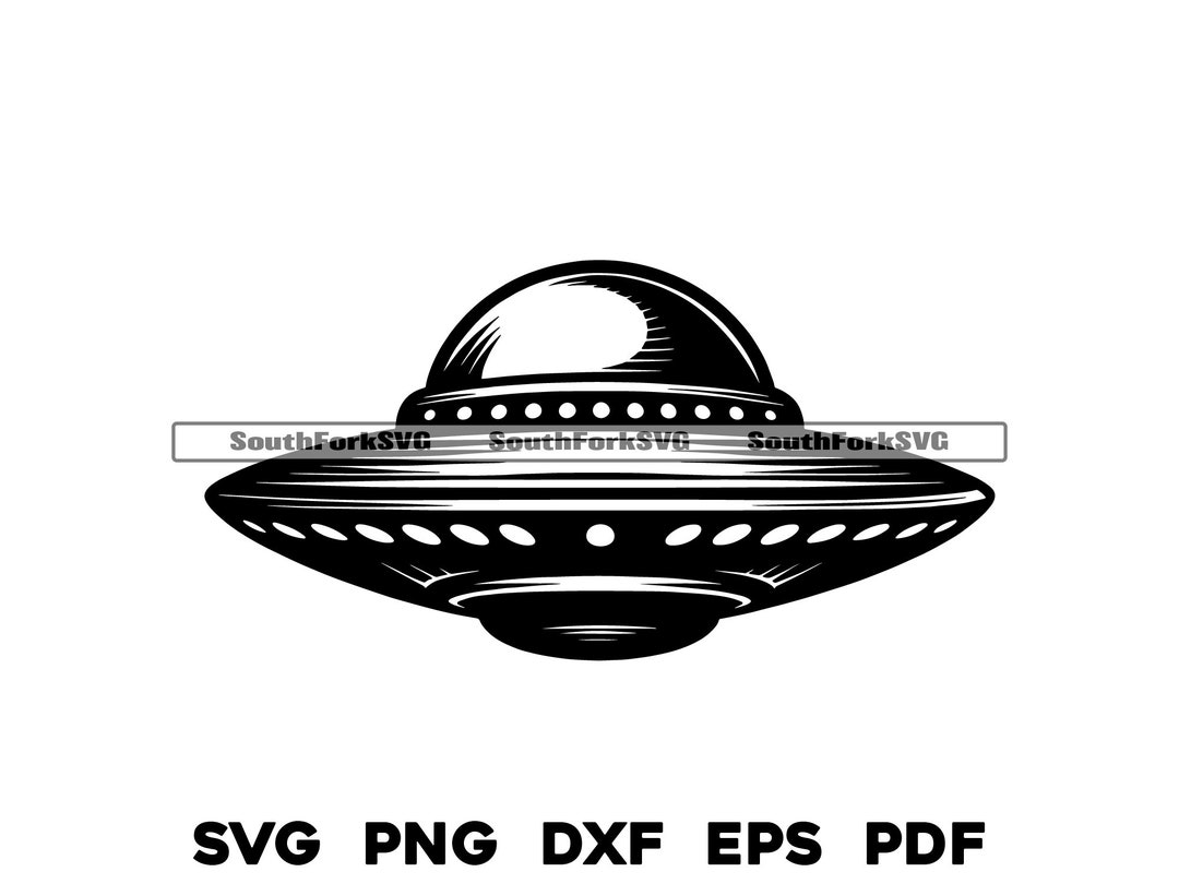 Alien UFO Design 1 | Svg Png Dxf Pdf Eps | Vector Graphic Design Cut ...