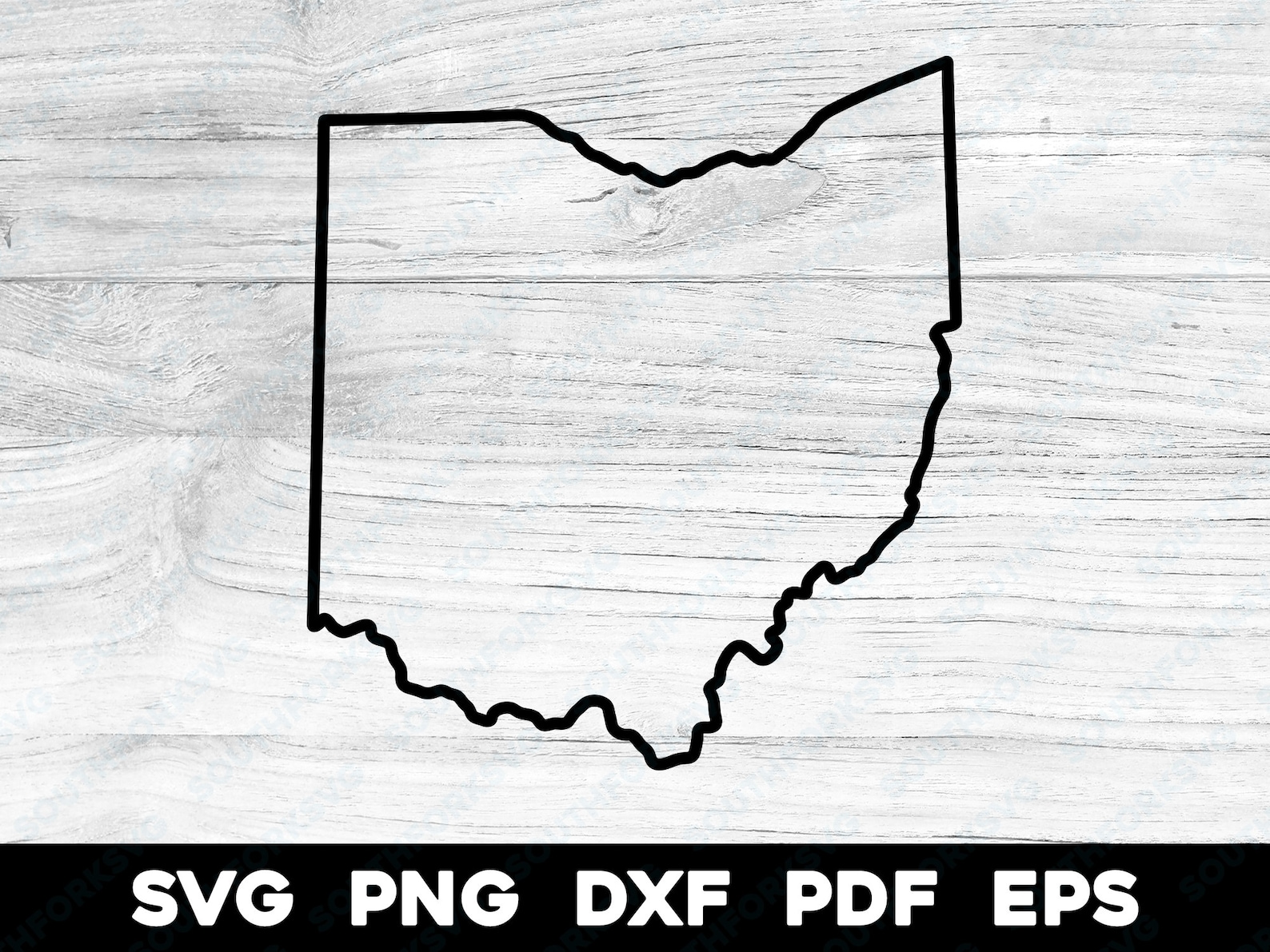 Ohio State Shape Outline | Svg Png Dxf Eps Pdf | Transparent Vector ...