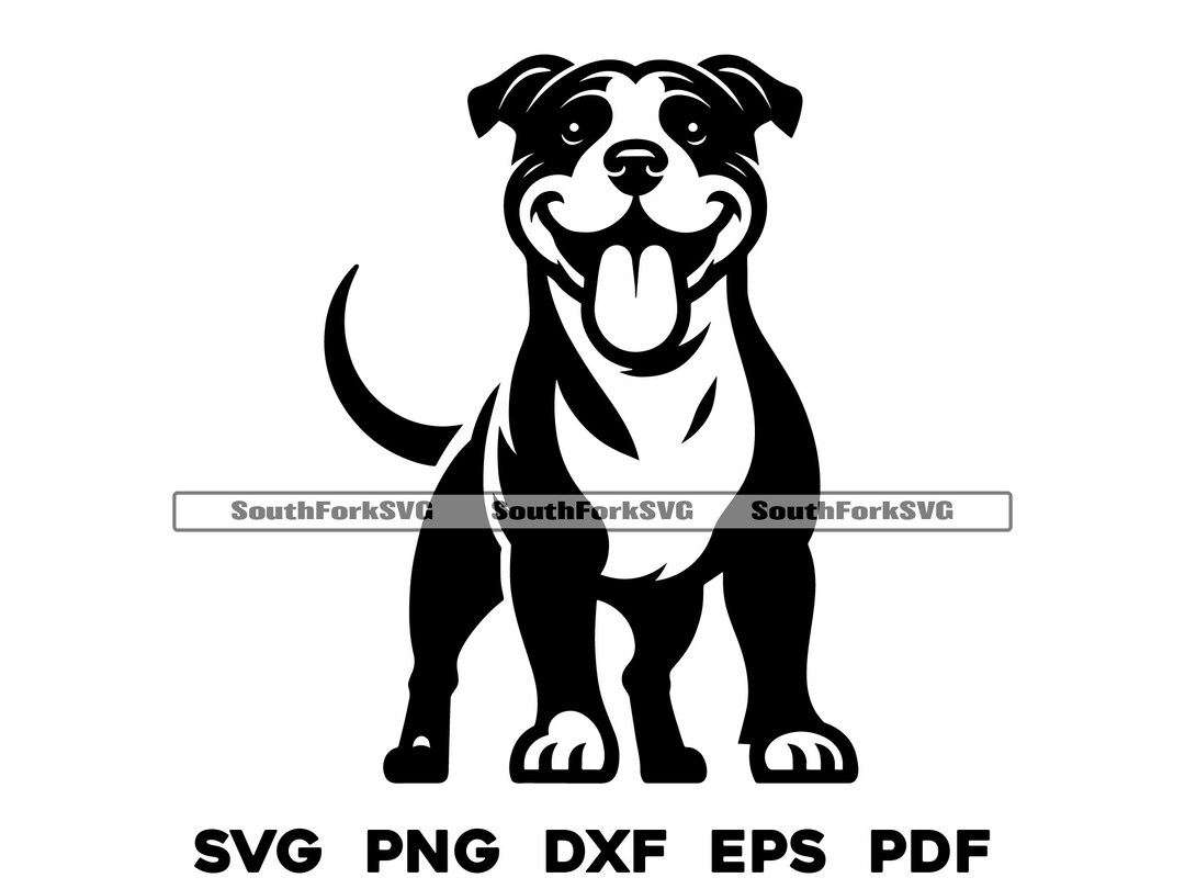 Pitbull Dog Design Files | Svg Png Dxf Eps Pdf | Vector Graphic Cut ...