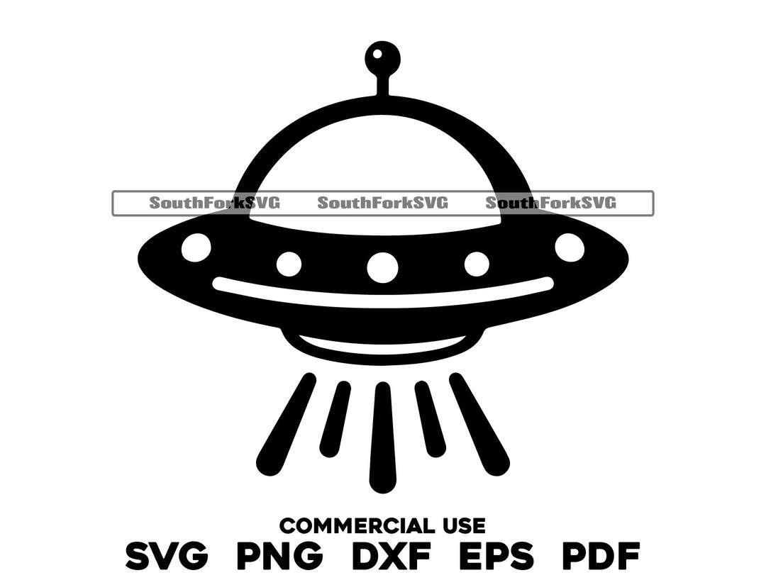 Cute Alien UFO Icon Svg Png Dxf Pdf Eps | Vector Graphic Design Cut ...